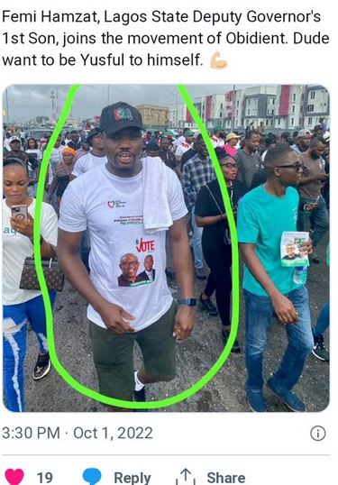 Lagos State Deputy Governor Reacts To Claims Of Son Supporting LP Candidate, Peter Obi